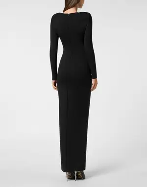 Philipp Plein Long-sleeved Long Dress Fatale