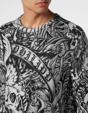 Philipp Plein Pullover Round Neck Tattoo