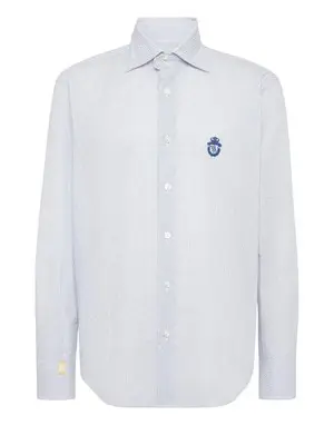 BILLIONAIRE Gold Cut Shirt - White