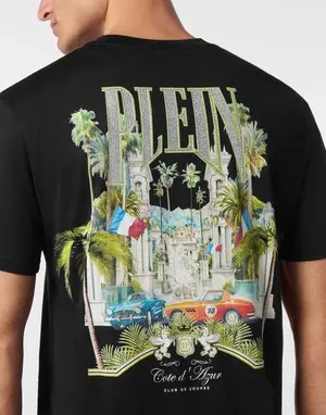 Philipp Plein T-shirt Round Neck Ss Supercar Racing