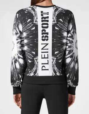 PLEIN SPORT Cropped Roundneck Optical Flower
