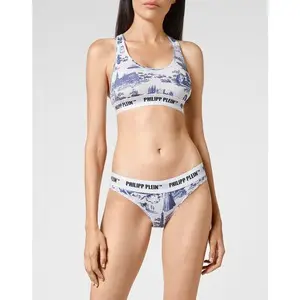 Philipp Plein Bra En Plein Air - White/darkblue