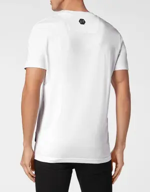 Philipp Plein T-shirt Round Neck Ss Flame Logos