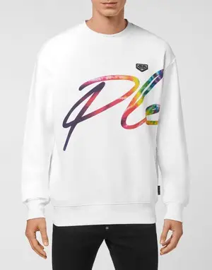 Philipp Plein Sweatshirt Signature - White