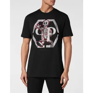 Philipp Plein T-shirt Round Neck Ss Skeleton