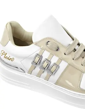 Philipp Plein Low Top Sneakers Belts Skull - Beige