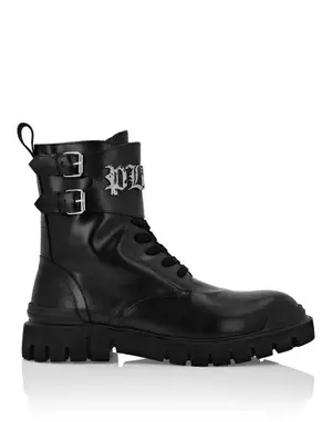 Philipp Plein Boots Mid Flat Gothic Plein