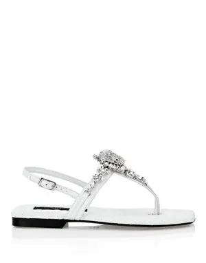 Philipp Plein Sandals Flat Skull
