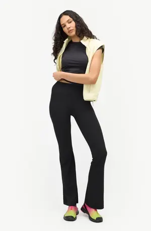 HALFDAYS Julie Flare Leggings - Black