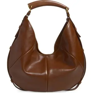 SAINT LAURENT Medium Mombasa Leather Hobo Bag