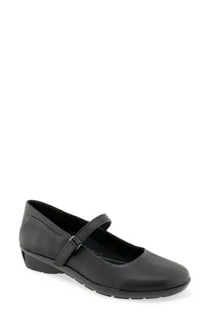 Munro Jennifer Mary Jane Pump - Black Leather