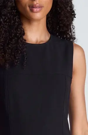 KENNETH COLE COLLECTION Sleeveless Double Belted Minidress - Black