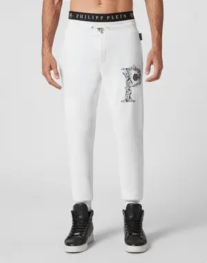 Philipp Plein Sweatpants Money - White