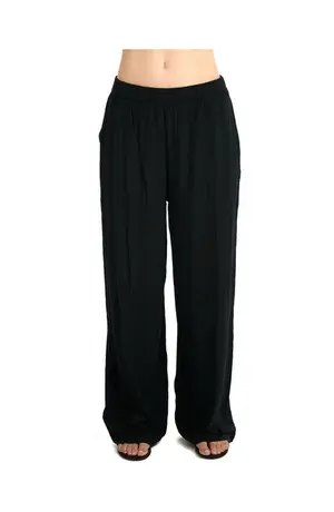BEACH LIFE BY GOTTEX Resort Beach Pants Cover-up Black