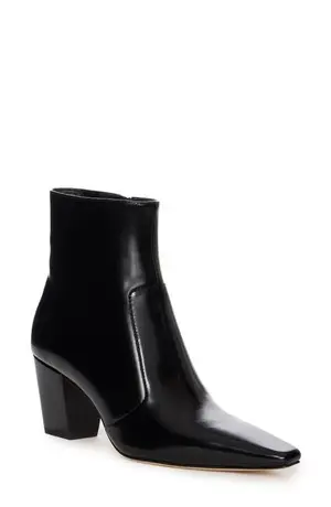 Paige Welsley Leather Bootie - Black