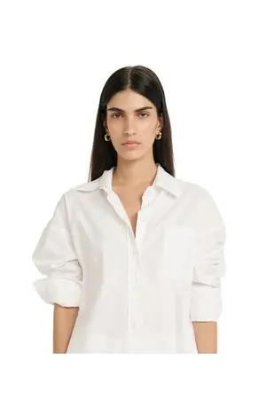 BEACH LIFE BY GOTTEX Resort Frank Button Down Shirt Cover-up - White