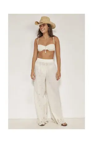 BEACH LIFE BY GOTTEX Giselle Guipure Lace Pant