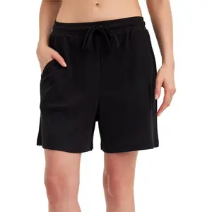 BEACH LIFE BY GOTTEX Summer Lounge Ribbed Shorts - Black