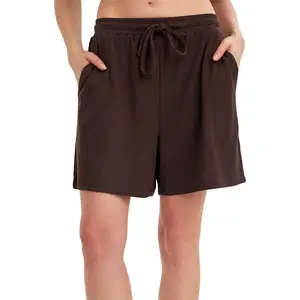 BEACH LIFE BY GOTTEX Summer Lounge Ribbed Shorts - Brown