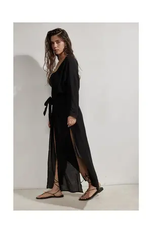 BEACH LIFE BY GOTTEX Dreamer Robe Cover-up - Black