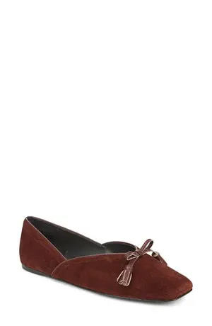Franco Sarto Adabow Square Toe Flat - Red