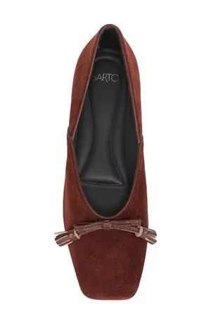 Franco Sarto Adabow Square Toe Flat - Red