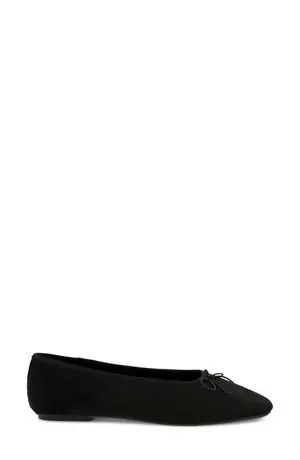 Mia Tinna Faux Leather Ballet Flat - Black