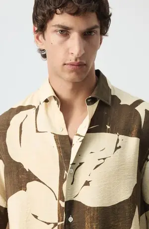 Mango Regular Fit Short Sleeve Button-up Shirt