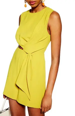 Topshop Twist Drape Romper