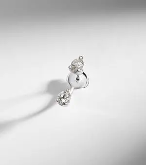 ANITA KO 18kt White Gold Single Earring With Diamonds