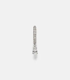 ANITA KO 18kt White Gold Single Earring With Diamonds - Silver