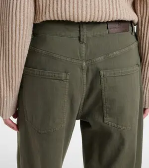 Brunello Cucinelli Monili Wide-leg Jeans - Green