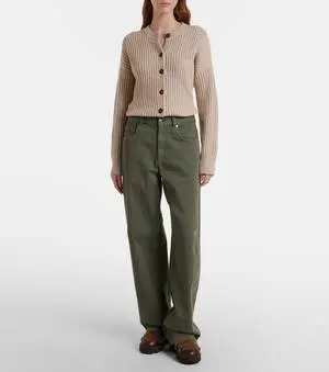 Brunello Cucinelli Monili Wide-leg Jeans - Green