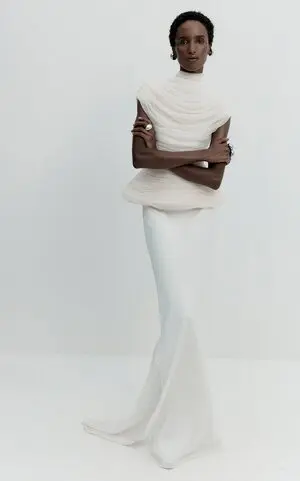 DE LA VALI Sel Bias-cut Maxi Skirt
