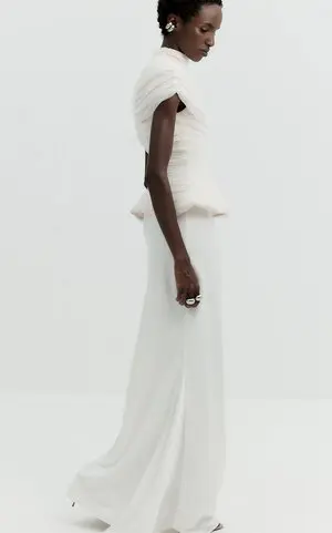 DE LA VALI Sel Bias-cut Maxi Skirt
