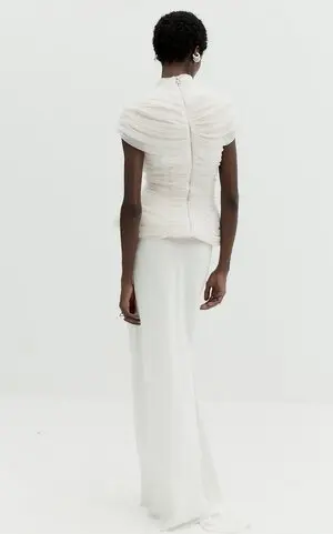 DE LA VALI Sel Bias-cut Maxi Skirt