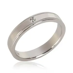 Tiffany & Co. Diamond Double Milgrain Band