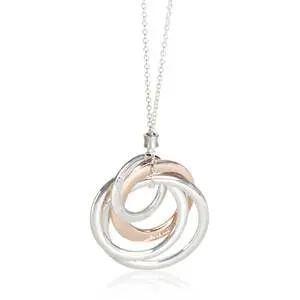 Tiffany & Co. Sterling Silver & Rubedo Large Model 1837 Pendant - Sterling_silver
