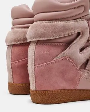 Steve Madden Mavis Wedge Sneakers - Pink Multi