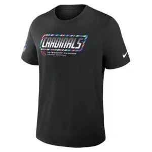 Nike Arizona Cardinals Crucial Catch Sideline Dri-fit Nfl T-shirt - Black