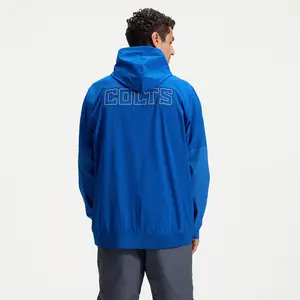 Nike Indianapolis Colts Rivalries Collection Sideline Anorak Nfl 1/2-zip Hooded Jacket