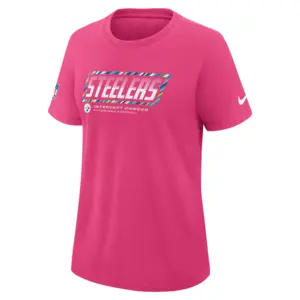 Nike Pittsburgh Steelers Crucial Catch Dri-fit Nfl T-shirt - Pink