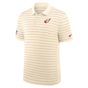 Nike Arizona Cardinals Rivalries Collection Sideline Victory Striped Dri-fit Nfl Polo - Brown