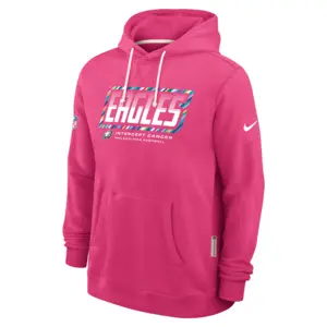 Nike Philadelphia Eagles Crucial Catch Sideline Standard Issue Men's Dri-fit Nfl Pullover Hoodie Pink