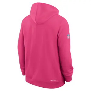 Nike Philadelphia Eagles Crucial Catch Sideline Standard Issue Dri-fit Nfl Pullover Hoodie - Pink