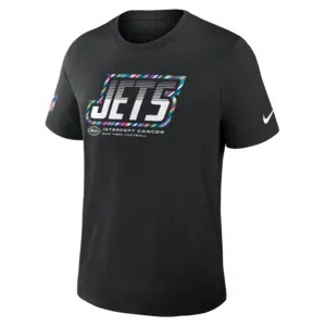 Nike New York Jets Crucial Catch Sideline Dri-fit Nfl T-shirt - Black