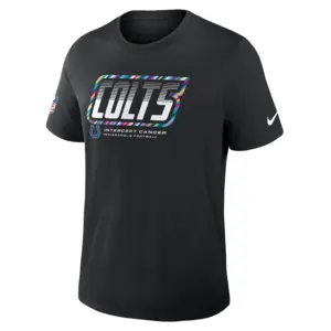 Nike Indianapolis Colts Crucial Catch Sideline Dri-fit Nfl T-shirt - Black