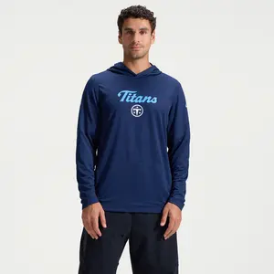 Nike Tennessee Titans Rivalries Collection Sideline Dri-fit Nfl Long-sleeve Hooded Top - Blue