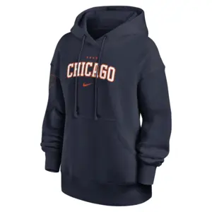 Nike Chicago Bears Rivalries Collection Phoenix Nfl Oversized Pullover Hoodie - Blue