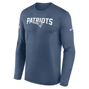 Nike New England Patriots Rivalries Collection Sideline Legend Dri-fit Nfl Long-sleeve T-shirt - Blue